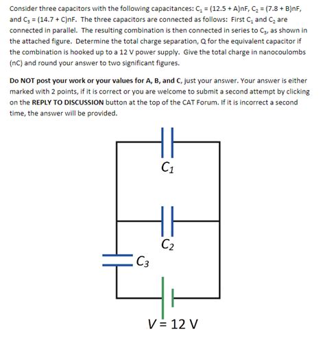 Solved Consider Three Capacitors With The Following Chegg