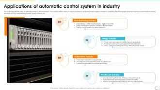 Applications Of Automatic Control System In Industry PPT Template