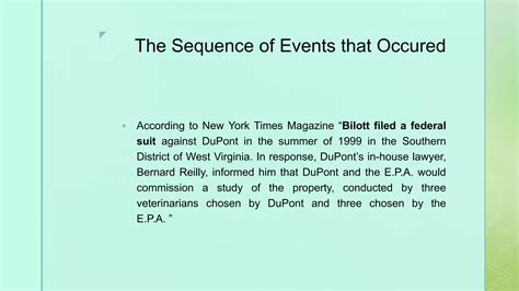 The Extraordinary Dupont Case Ppt