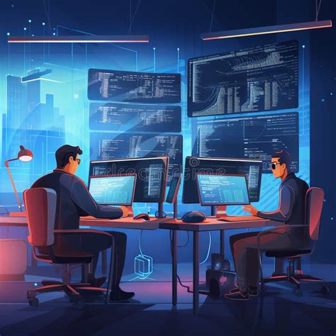 Illustration Of International Programmer Day Illustration Flat Vecto Generative Ai Stock Image