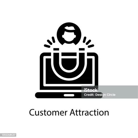 고객 매력 벡터 솔리드 아이콘 디자인 일러스트레이션 흰색 배경 Eps 10 파일에 웹 및 모바일 응용 프로그램 기호 개념에 대한