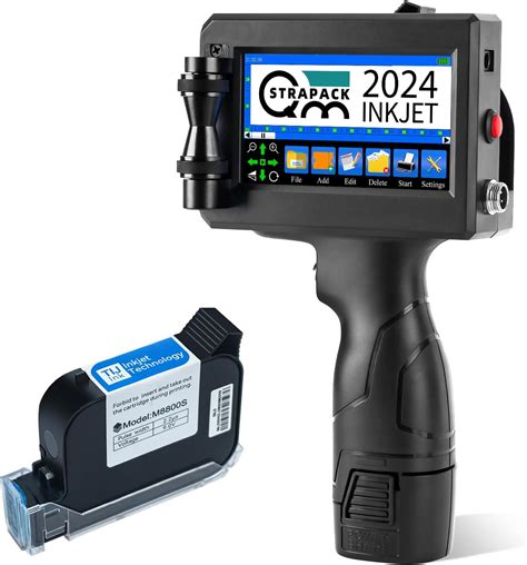 Qmstrapack Handheld Inkjet Printer Gun Z10 Printing Height 008 05 Inch Inkjet Qmstrapack Handheld Inkjet Printer Gun Z10 Printing Height 008 05 Inch Inkjet