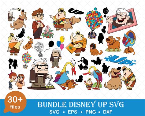 Disney Up Svg Bundle Disney Svg Kevin House Balloons Svg Inspire