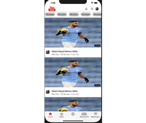 The Front End Of Youtube IOS App Developed Using Swift