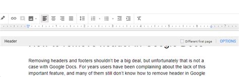 How To Delete Header In Google Docs With Ease
