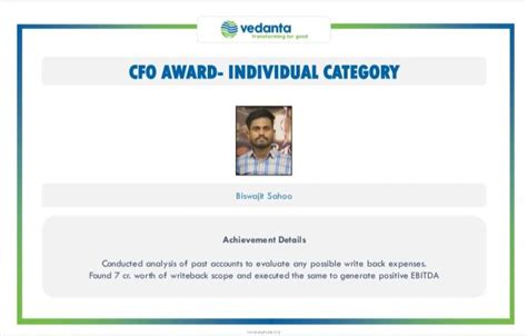 Biswajit Sahoo On Linkedin Another Appreciation By Vedanta