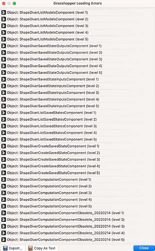 Errors On Grasshopper Loading Mac M3 Shapediver Mcneel Forum