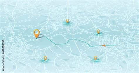Multiple Destinations Gps Tracking Map Track Navigation Pins On