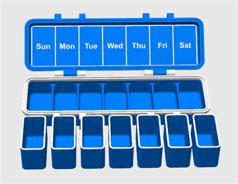 7 Day Pill Organizer Pp7 Pep Pods