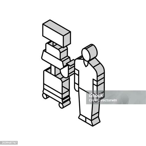 초음파 기술자 프로브 아이소 메트릭 아이콘 벡터 일러스트 레이 션 개발에 대한 스톡 벡터 아트 및 기타 이미지 개발 건강