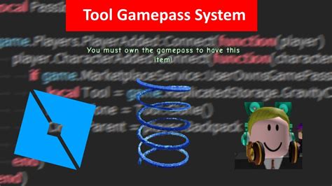 How to Make a TOOL GAMEPASS System in Roblox Studio - YouTube