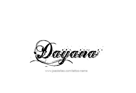 Dayana Name Tattoo Designs