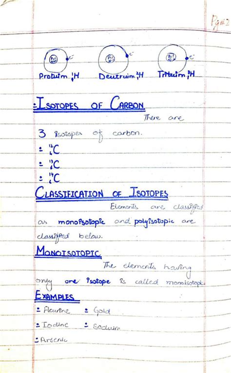 SOLUTION Homework Notes Chemistry Fsc Basic Concept Of Isotopes Isotopes Of Carbon Poly