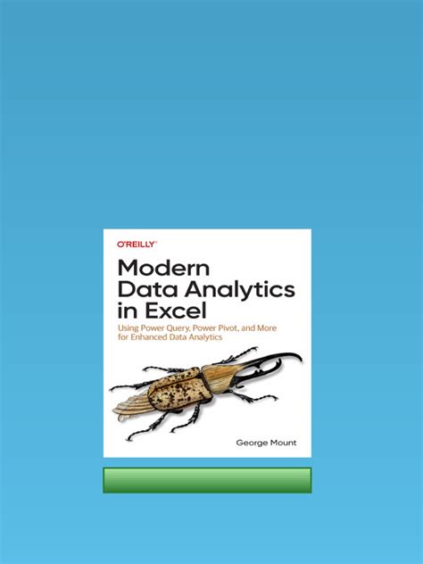 Ebook Modern Data Analytics In Excel Using Power Query Power Pivot And More For Enhanced