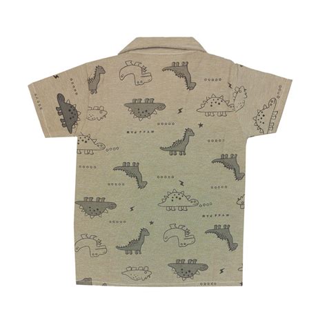 قیمت و خرید ست پیراهن و شلوارک پسرانه مدل هاوایی طرح دایناسور کد 1237