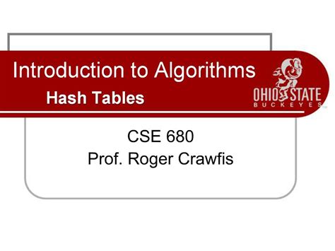 Ppt Introduction To Algorithms Hash Tables Powerpoint Presentation
