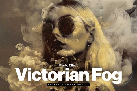 Vintage Victorian Fog Photo Effect Template Designercandies