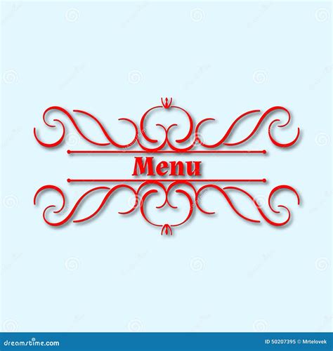 Calligraphy Monogram Floral Design Vintage Pattern Logo Stock Illustration Illustration Of