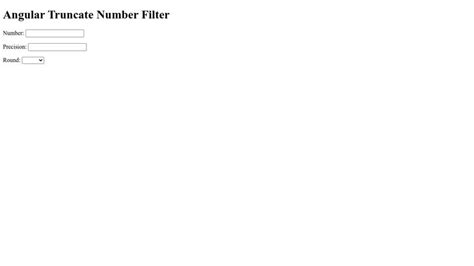 Angular Currency Filter With Rounding Option