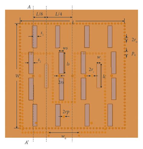 Configuration Of The Antenna Element A Perspective View B Top
