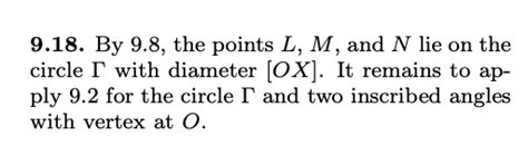 Solved 6 Exercise 918 Let Lines Lmn Intersect At O