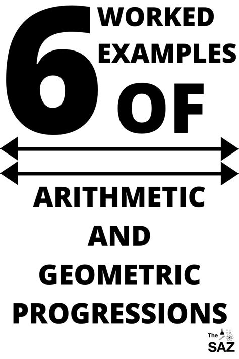 Arithmetic And Geometric Progressions Artofit