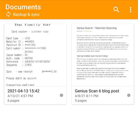 merge multiple documents genius scan