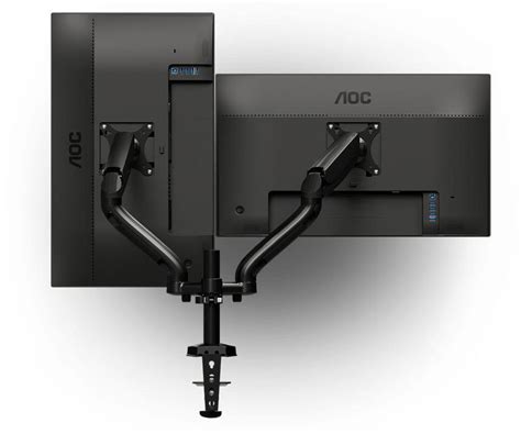 AOC Dual Monitor Arm For Up To Two 27 Displays AD110D0