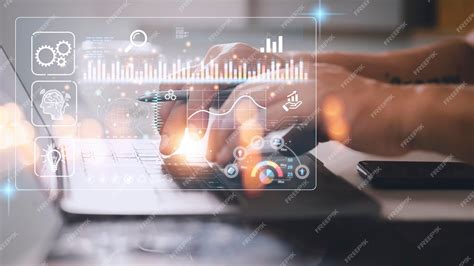 Premium Photo Data Scientists Man Programmer Using Laptop Analyzing