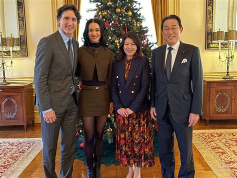 Katy Perry And Justin Trudeau Have Lunch With Japans Former Prime Minister The Spotted Cat Magazine