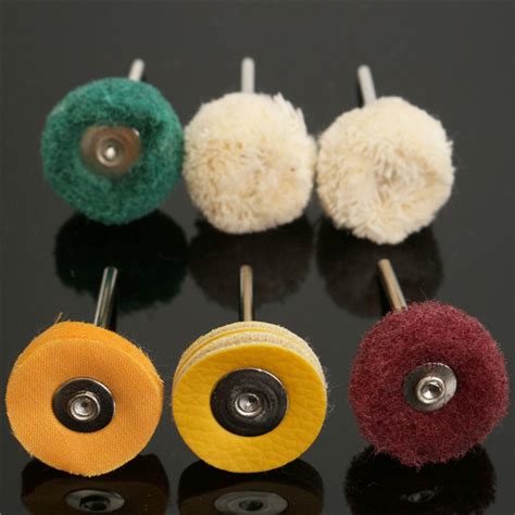 6pcs Polisher Buffer Wheel Polishing Buffing Pad Kit For Dremel Rotary