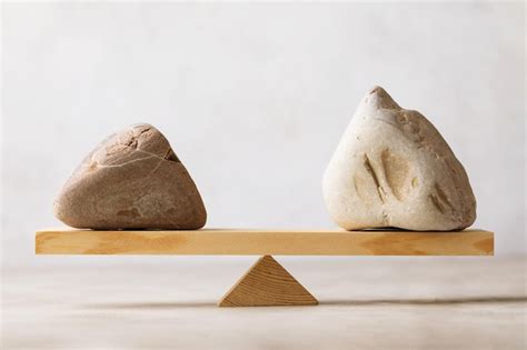 Premium Photo Balancing Stones On Scales Template For Designers