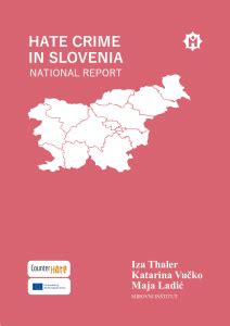 National Report On Hate Crime In Slovenia Peace Institute Institute