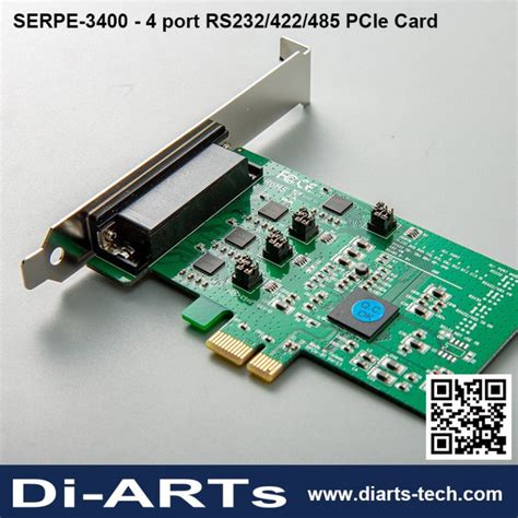 4 Port High Speed RS232 RS422 RS485 PCIe Card Di ARTs Technology