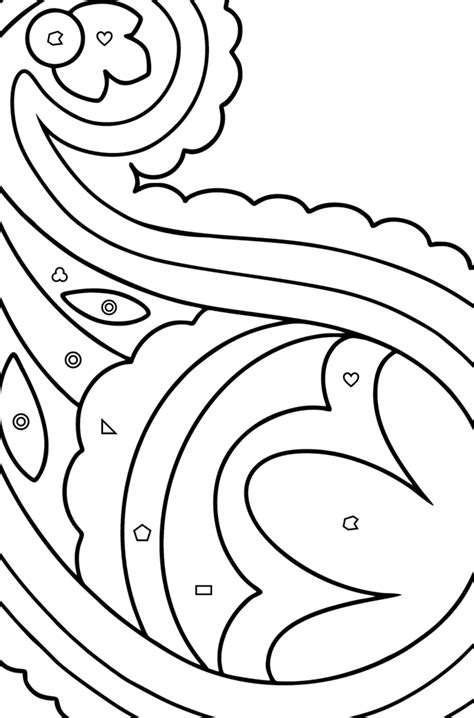 Paisley Flower Pattern Flowers Coloring Pages For Adults Online