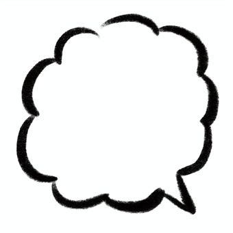 もこもこの吹き出しイラスト｜無料イラスト・フリー素材なら「イラストac」