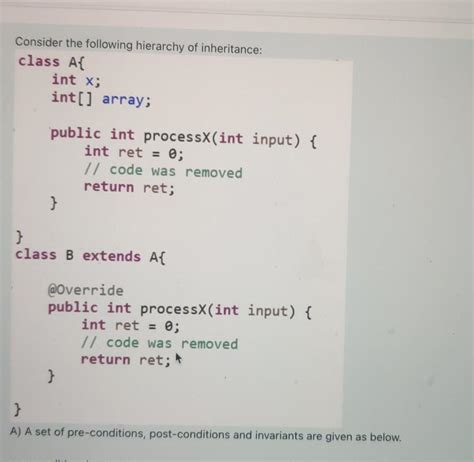 Solved Consider The Following Hierarchy Of Inheritance