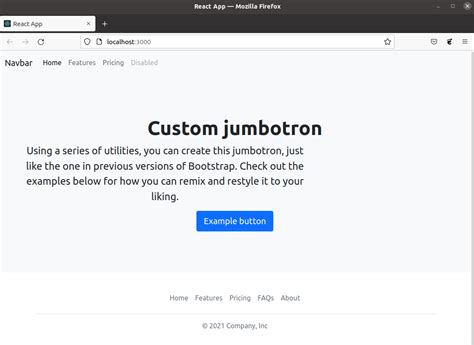 Build A Bootstrap Layout In React