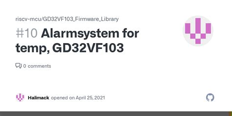 alarmsystem for temp gd32vf103 · issue 10 · riscv mcu gd32vf103