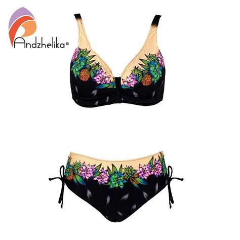 Купити Плавальний костюм із двох частин із принтом Push Up купальний костюм для жінок