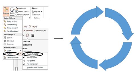 Powerpoint Tutorial 5 Simplest Way To Create Circular Arrows In Powerpoint The Slideteam Blog