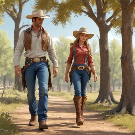 Cowboy And Cowgirl Cowboy Outfits Western Style Outfits Cowboy Hat