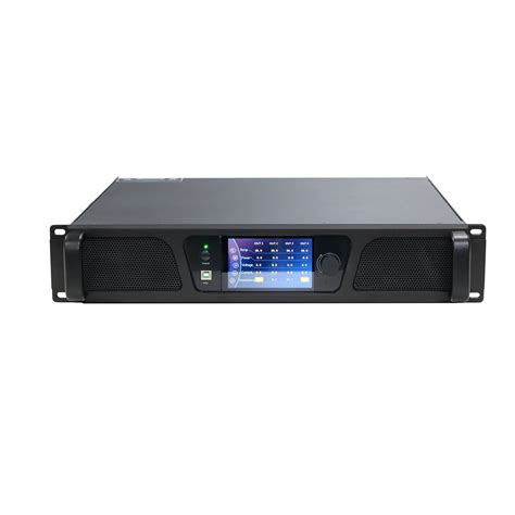 China Factory DSP Public Address Audio Class D Power Mixer Amplifier With Touch Screen