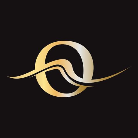 Lettre O Logo Vector Template O Logotype Icône Luxe Simple Minimal Et