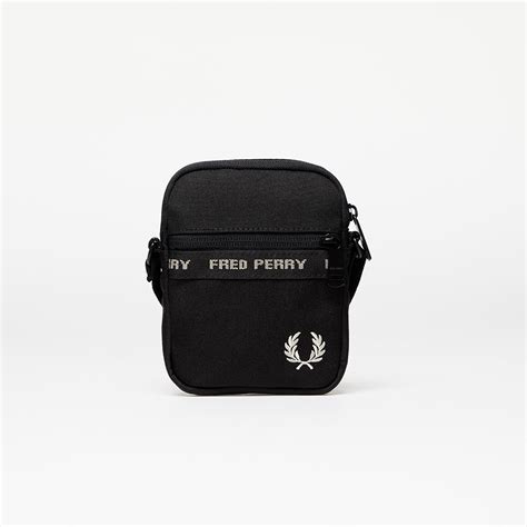 Crossbody Bags Fred Perry Fp Taped Side Bag Black Warm Grey Footshop