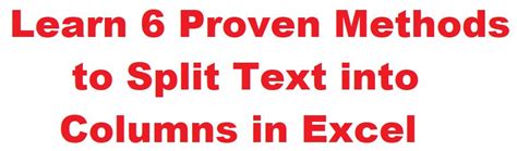 How To Split Text In Excel A Quick Guide Software Testing Tutorial