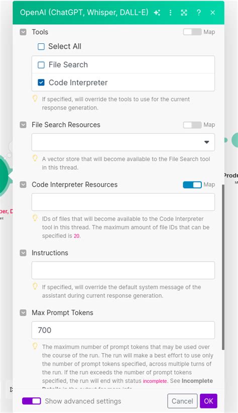 can t provide file to the new message an assistant module gpt 4o