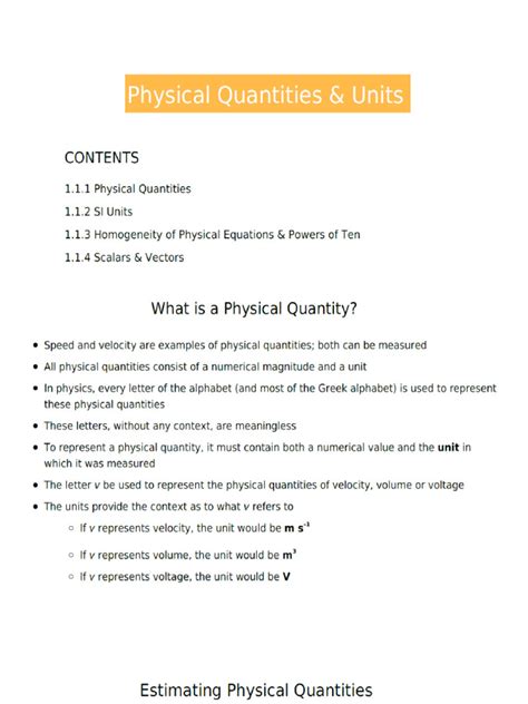 1 1 Physical Quantities Pdf