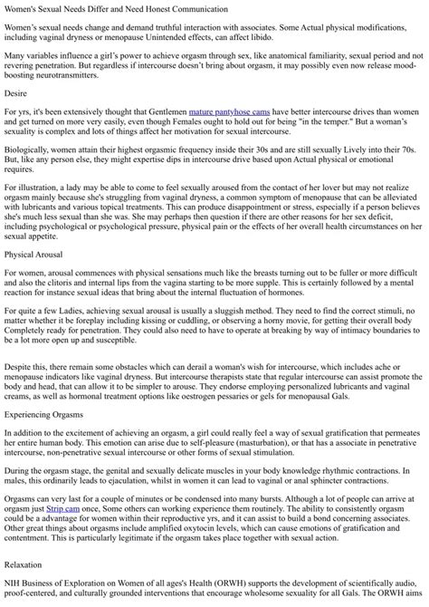 PPT Women S Sexual Needs Vary And Require Honest Communication PowerPoint Presentation ID