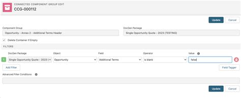 How To Use Is Blank Filter On Component Group Community